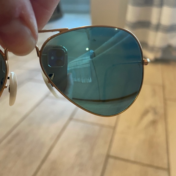 Ray-Ban | Accessories | Rayban Aviator 554 Blue Mirrored Lens | Poshmark